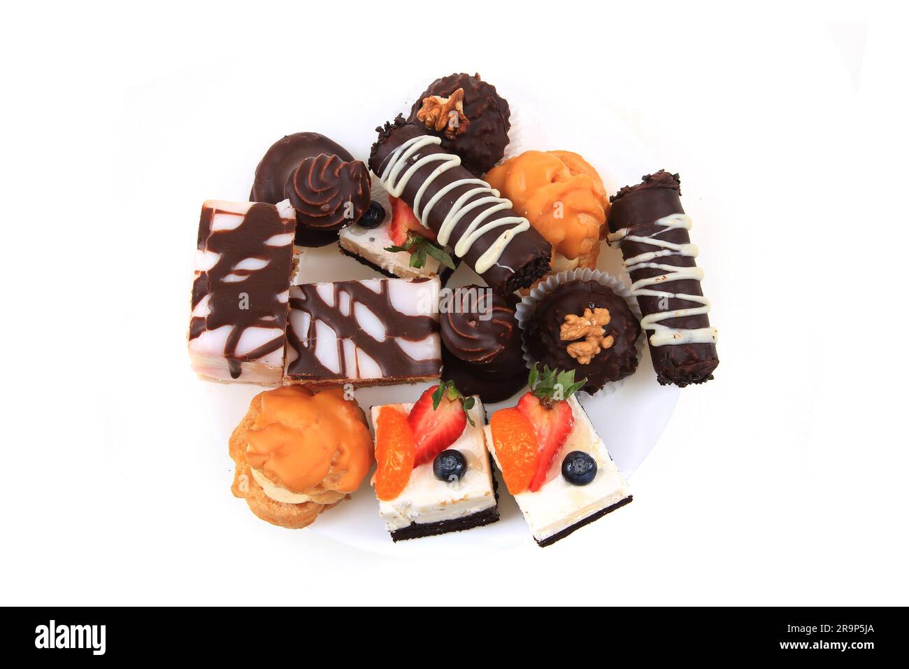 typical czech desserts isolated on the white background Stock Photo - Alamy