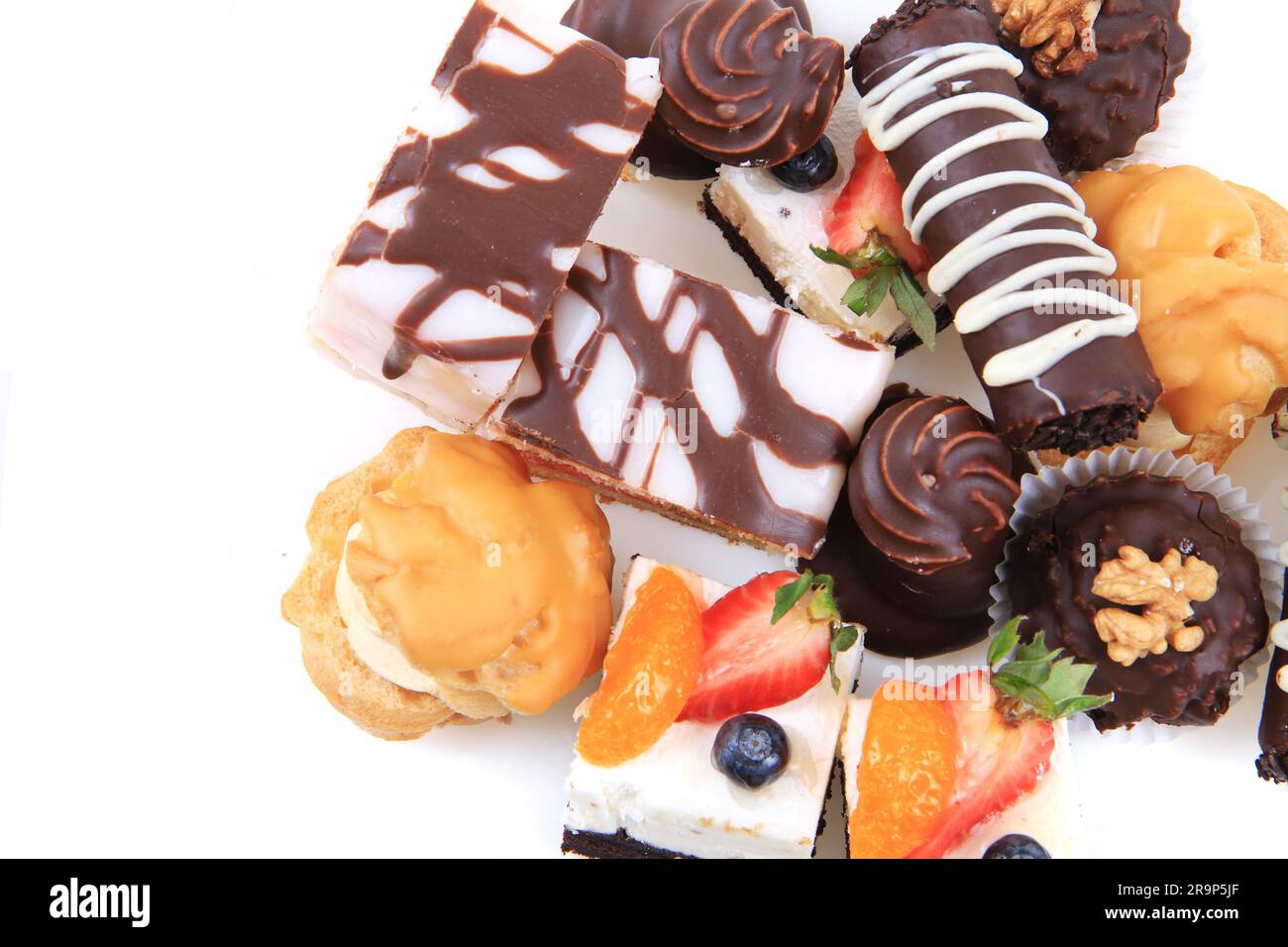 typical czech desserts isolated on the white background Stock Photo - Alamy