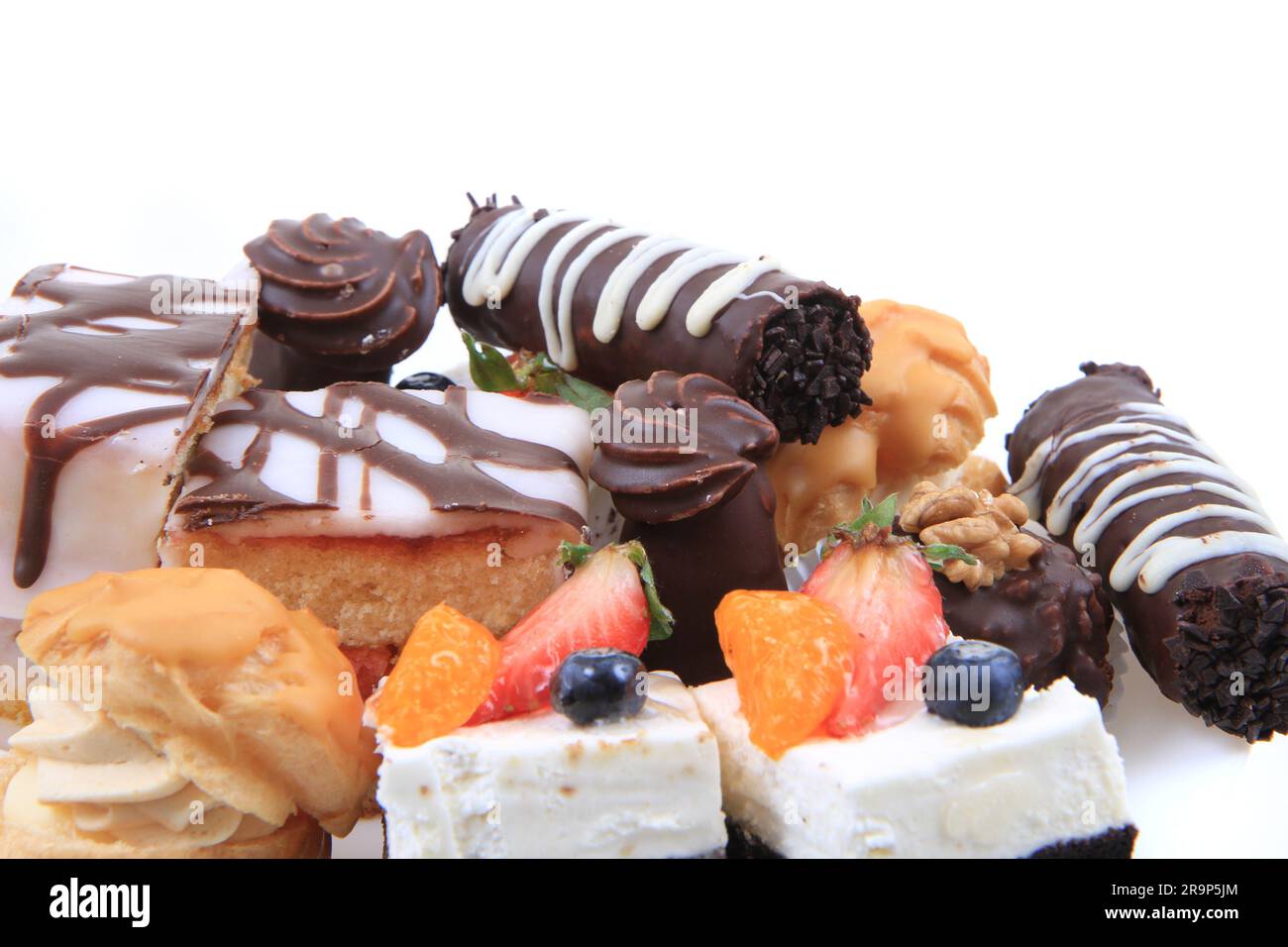 typical czech desserts isolated on the white background Stock Photo - Alamy