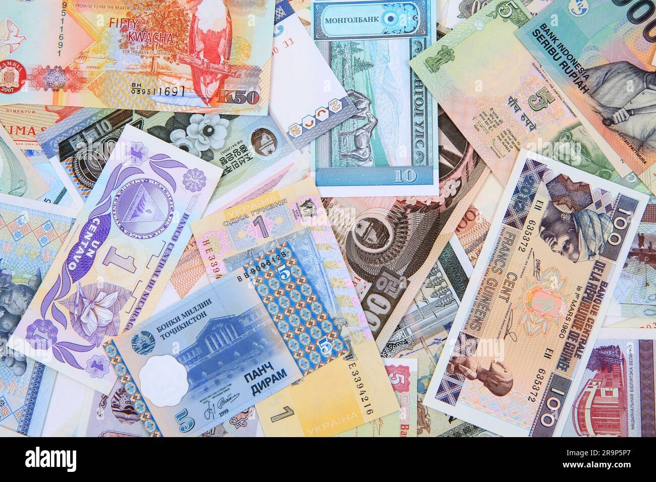 banknotes from the all world as very nice finance background Stock ...