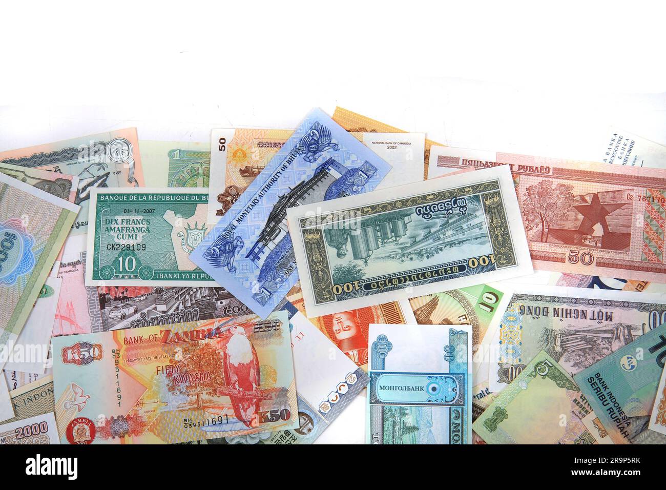 banknotes from the all world as very nice finance background Stock ...