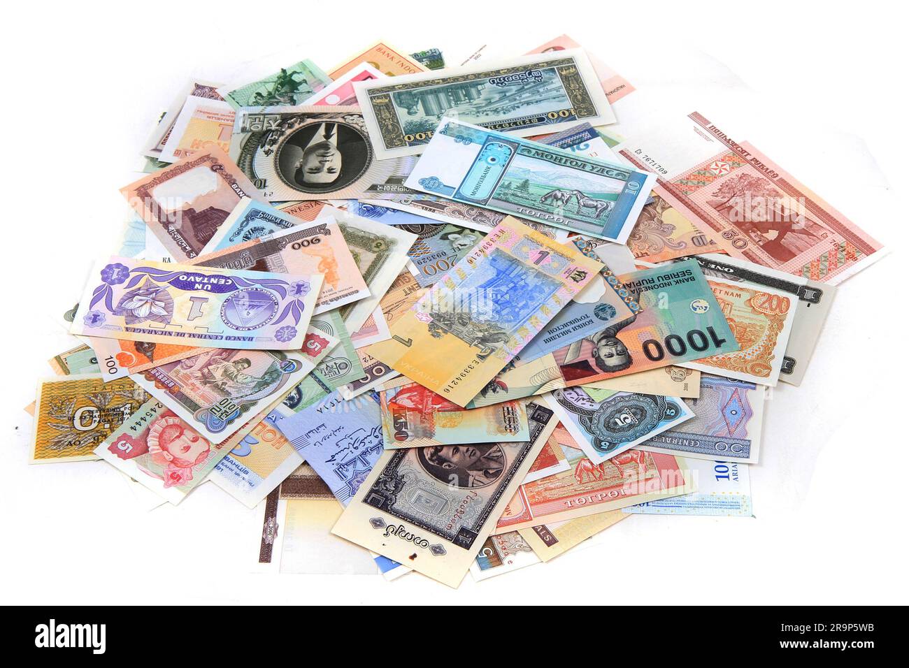 banknotes from the all world as very nice finance background Stock ...