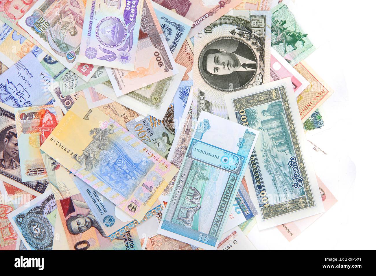 banknotes from the all world as very nice finance background Stock ...