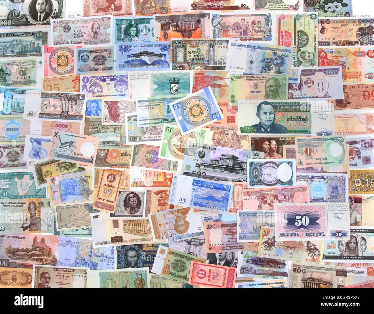 banknotes from the all world as very nice finance background Stock ...