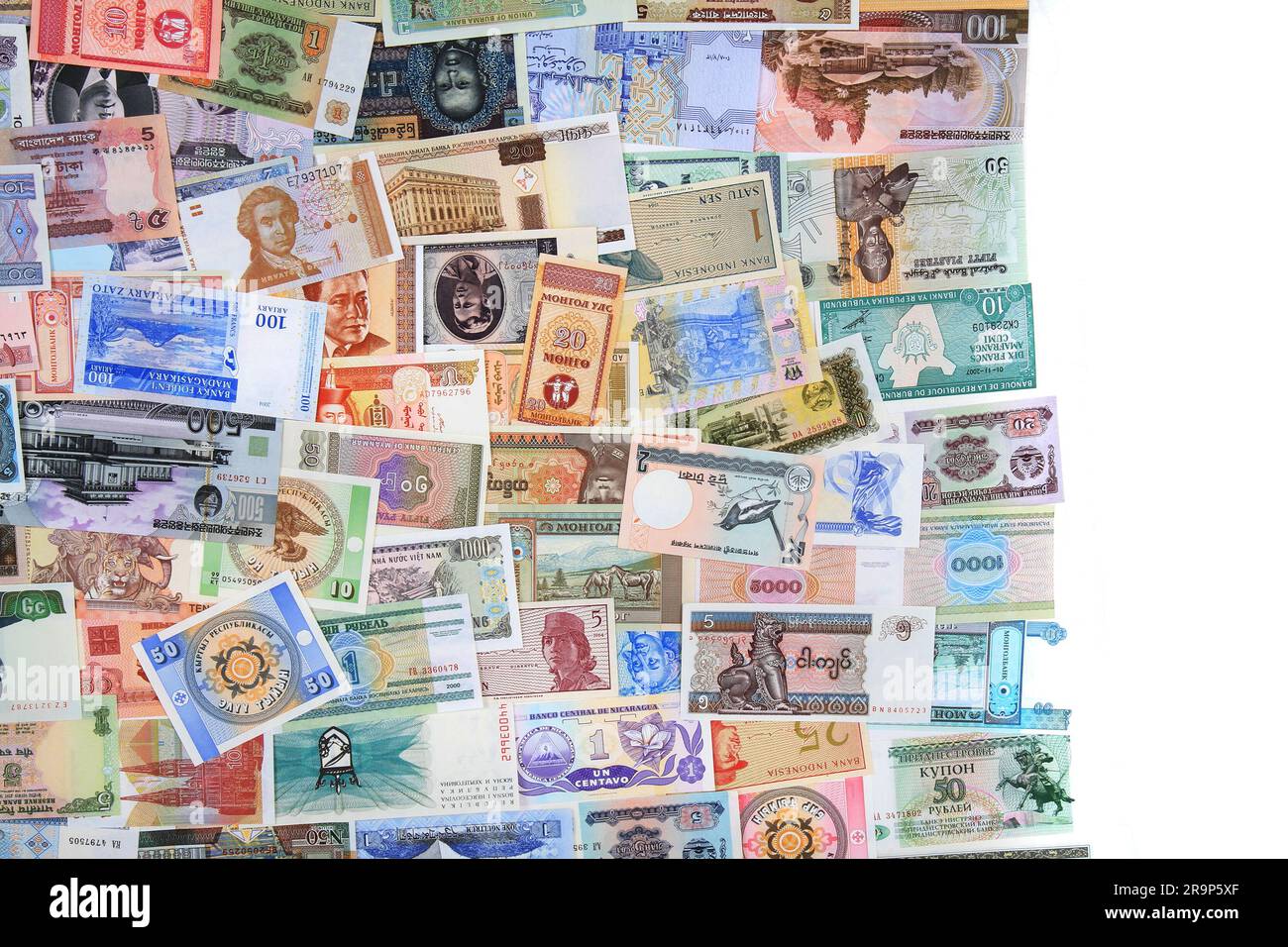 banknotes from the all world as very nice finance background Stock ...