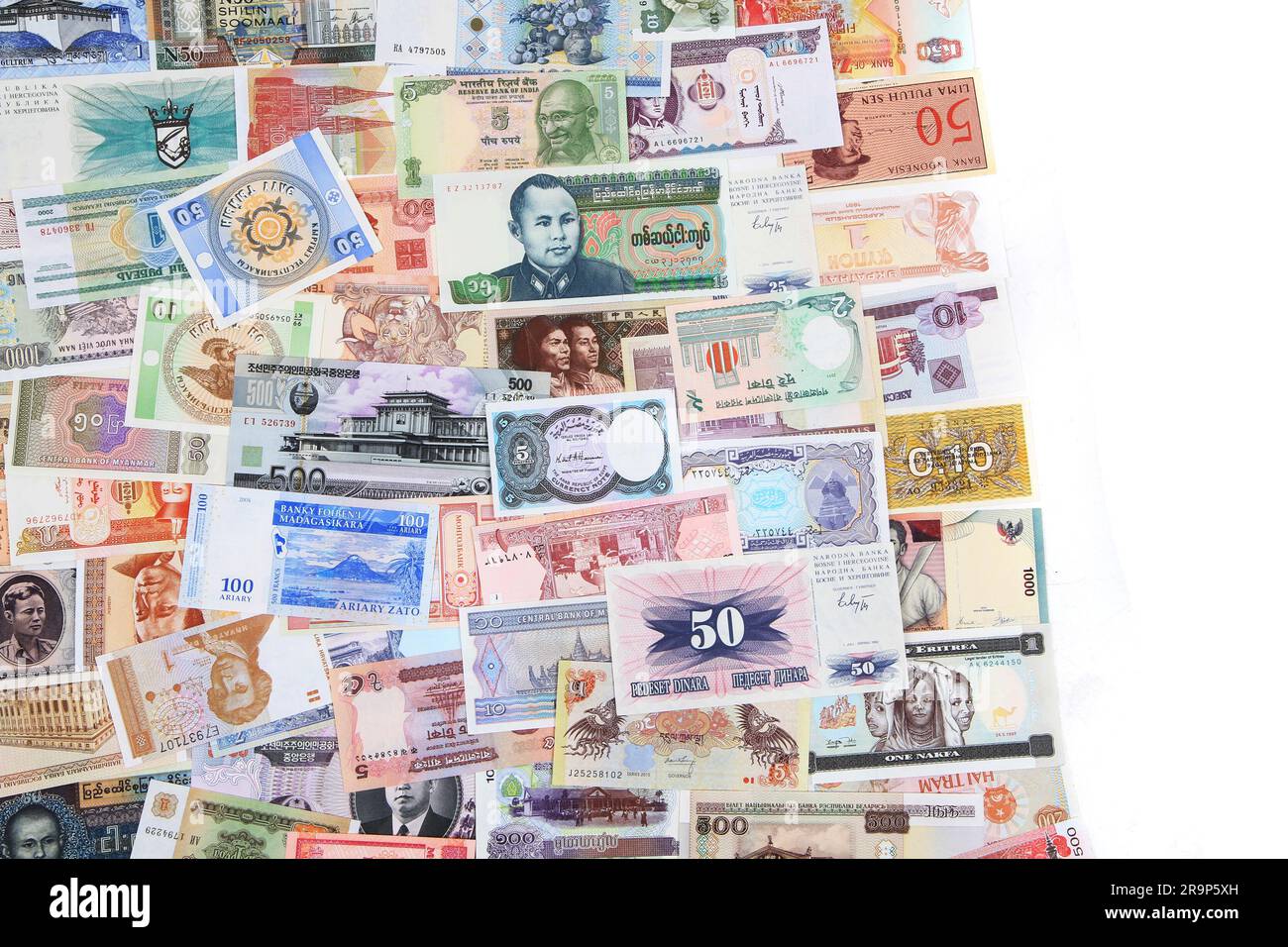 banknotes from the all world as very nice finance background Stock ...