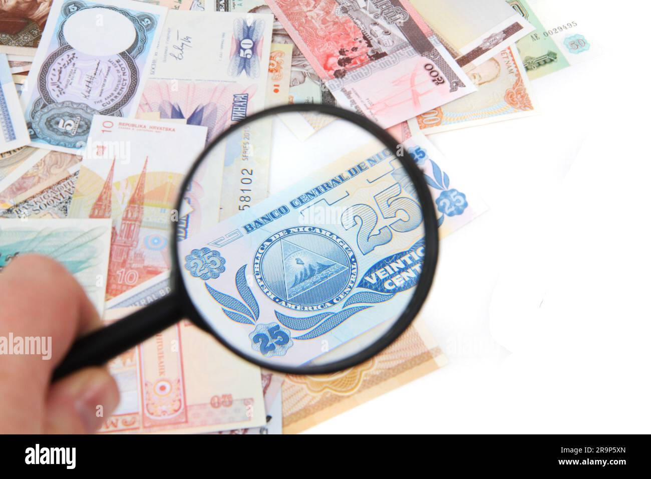 banknotes from the all world as very nice finance background Stock ...