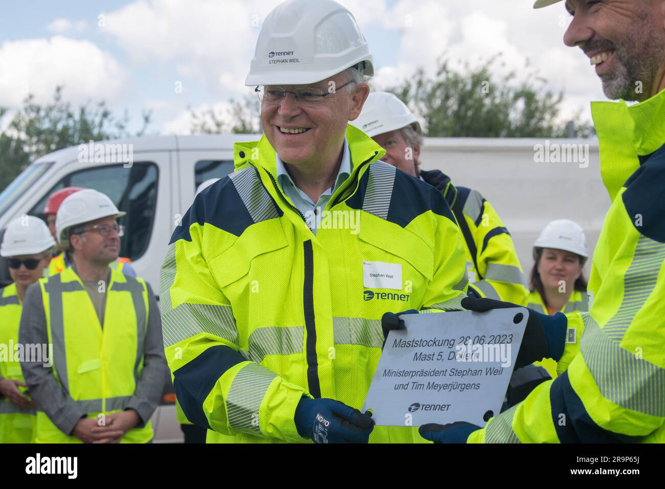 Dollern, Germany. 28th June, 2023. Stehpan Weil (SDP), Minister ...