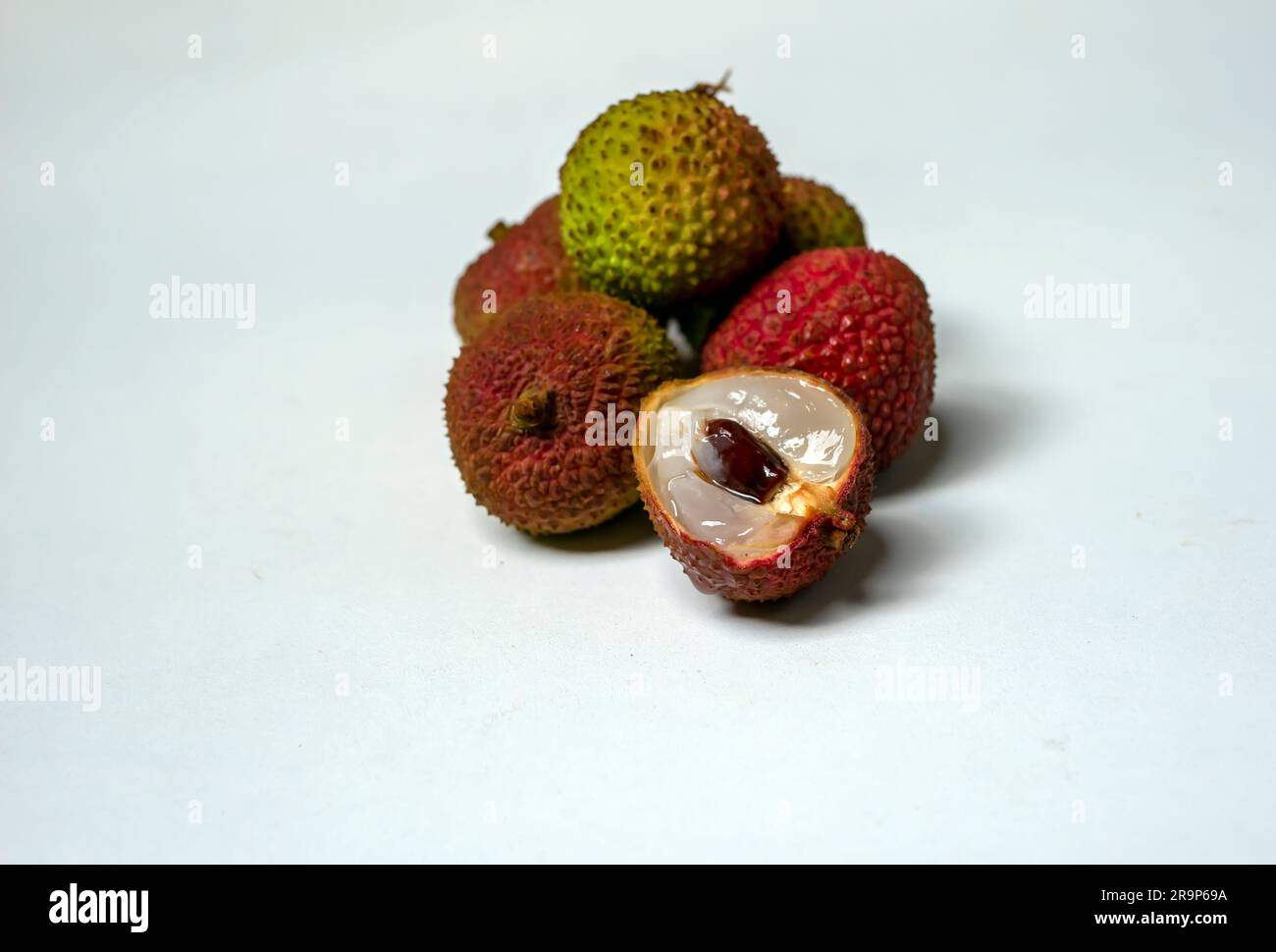 Half lychee litchi chinensis seed hi-res stock photography and images ...
