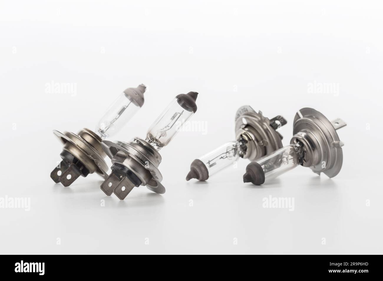car lightbulb on white background Stock Photo - Alamy