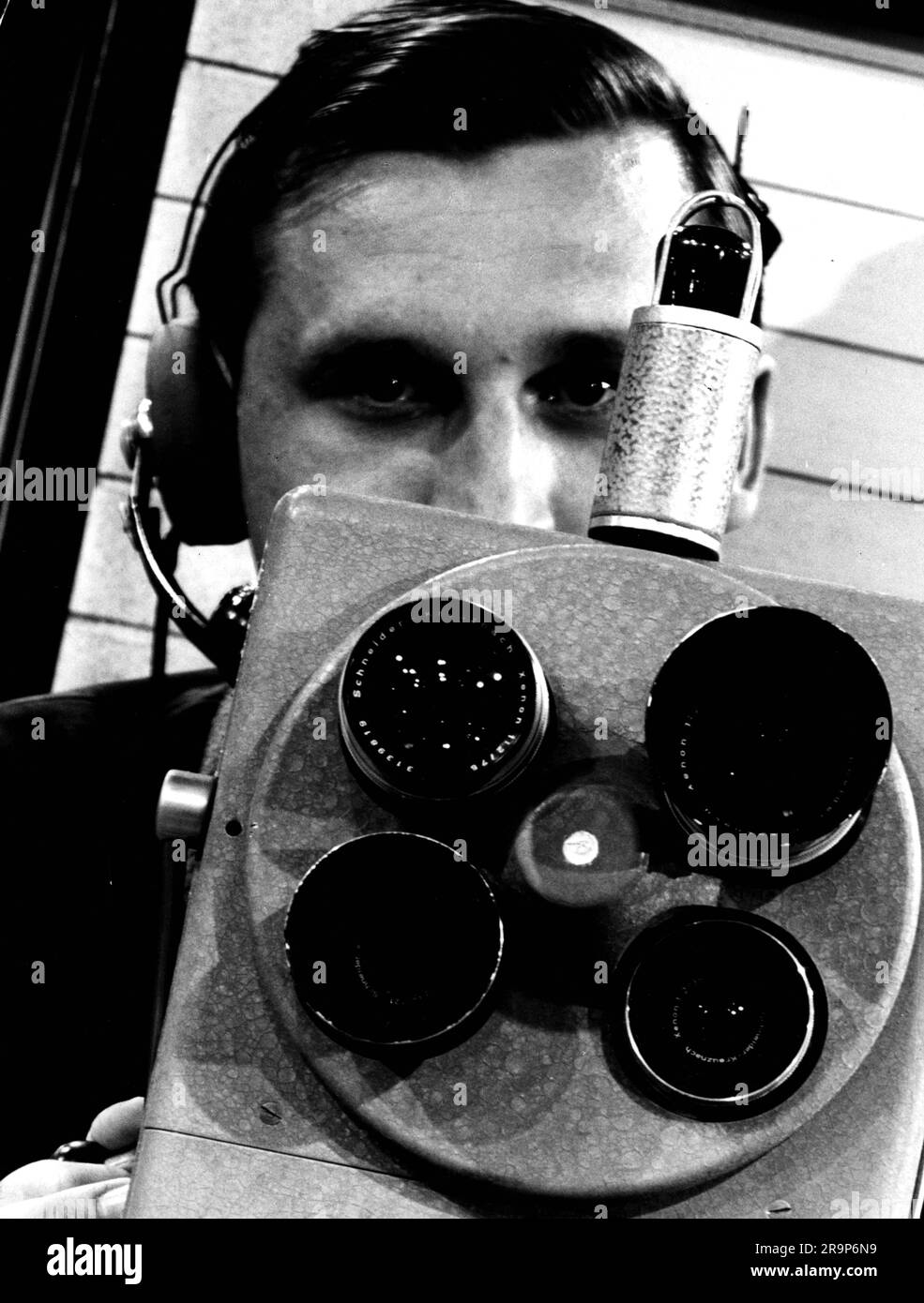 broadcast, telecamera with different objectives, Germany, 1959 ...