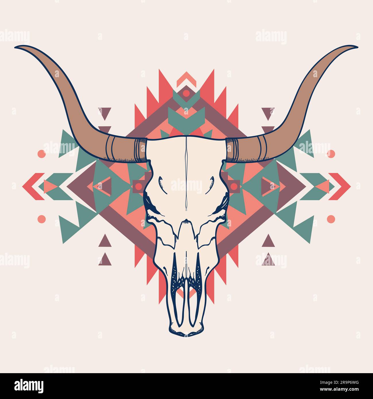 Bull geometric vector vectors hi-res stock photography and images - Alamy