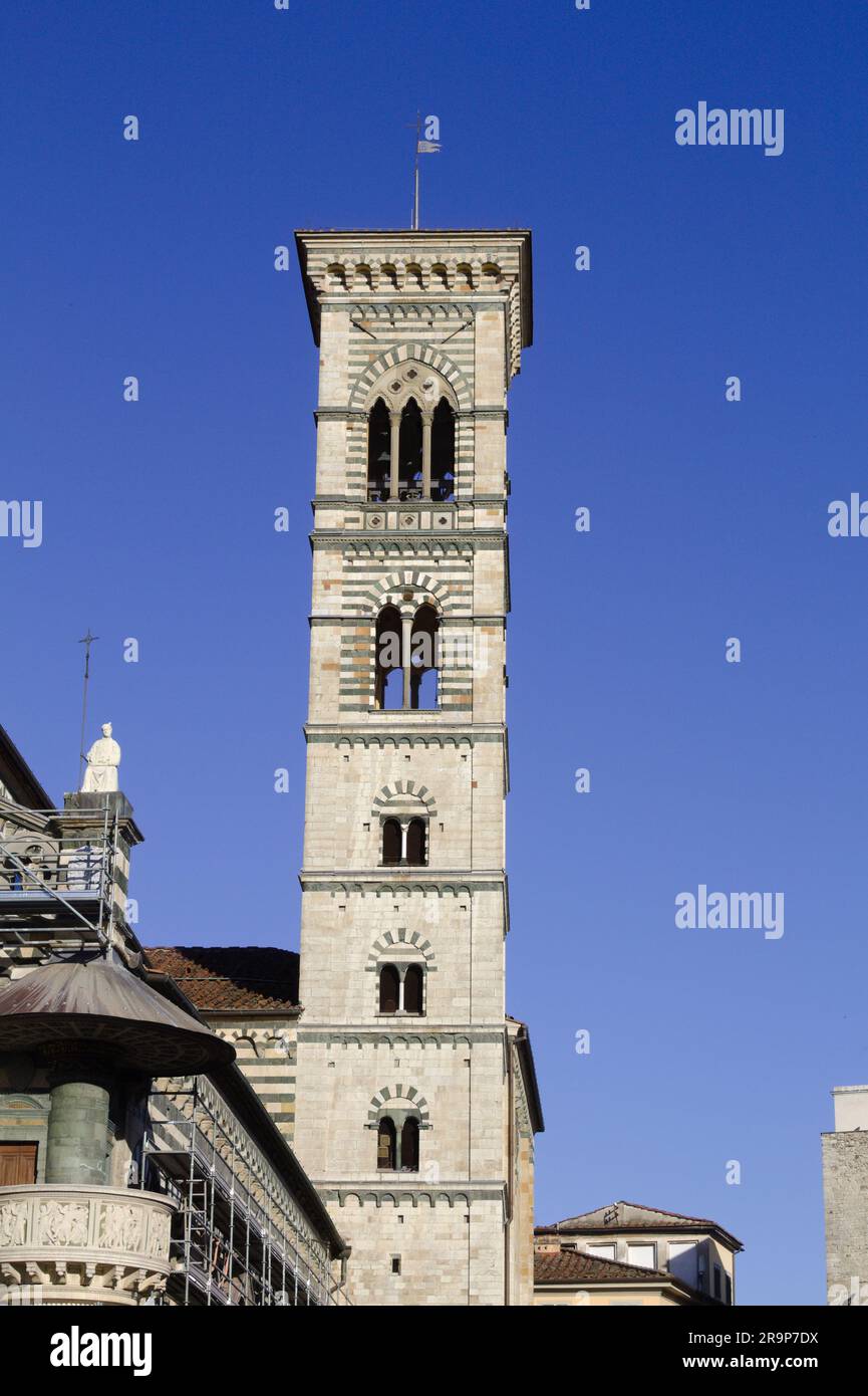 St. Stephen's Cathedral's bell tower in Prato, Italy Stock Photo - Alamy