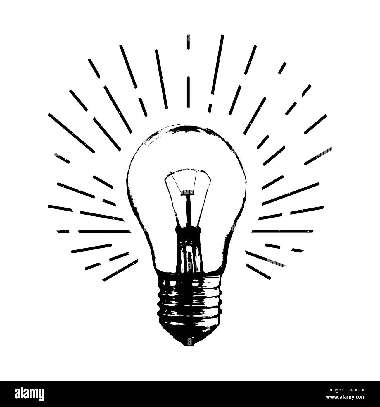 Light Bulb Thinking Clip Art Light Bulb Icon. Concept Of Big Ideas