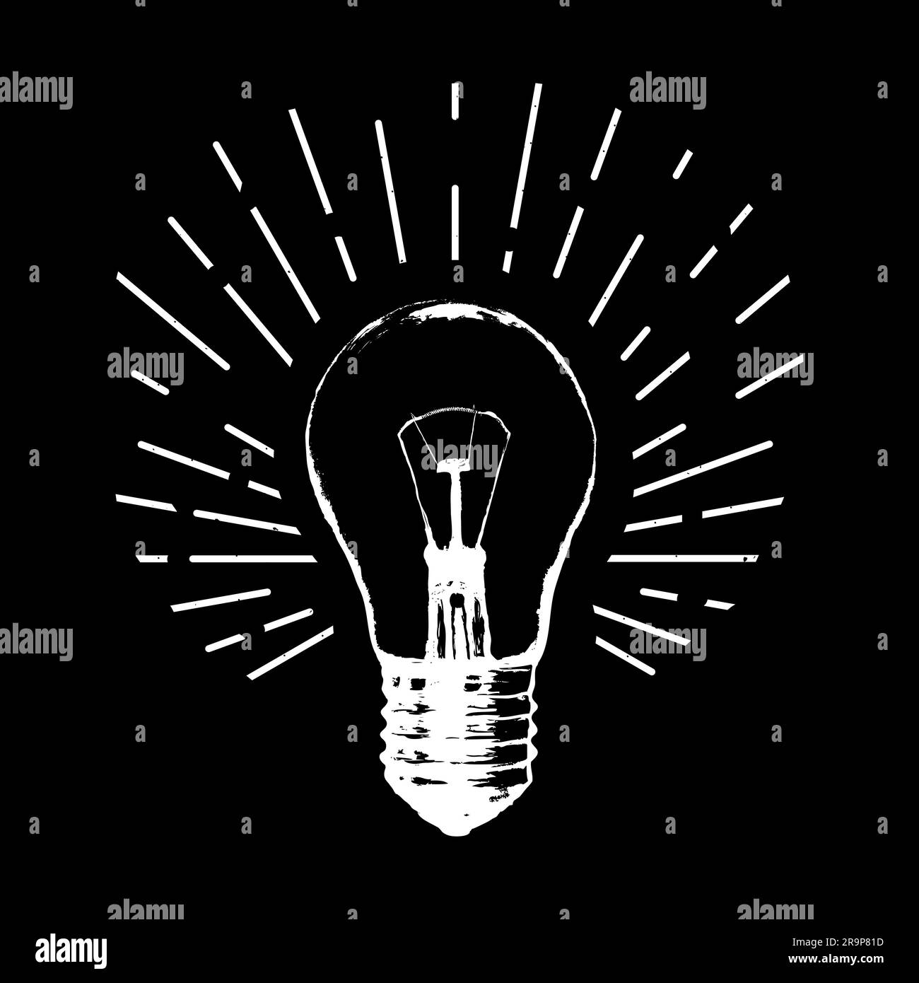 Modern Light Bulb Drawing