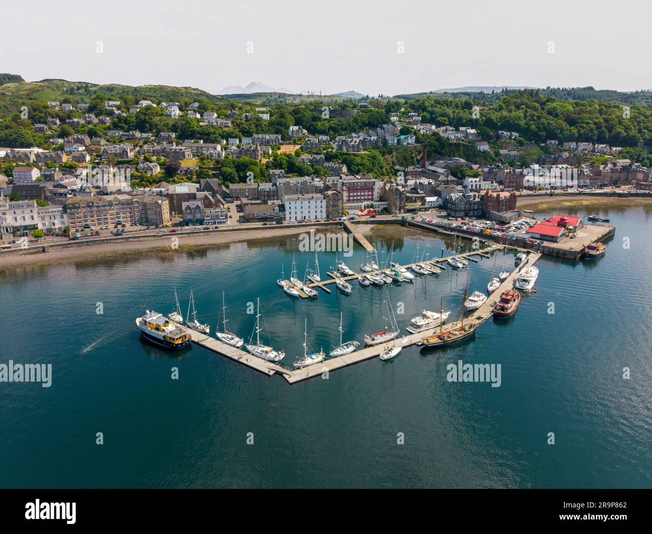 Aerial drone view town in hi-res stock photography and images - Alamy