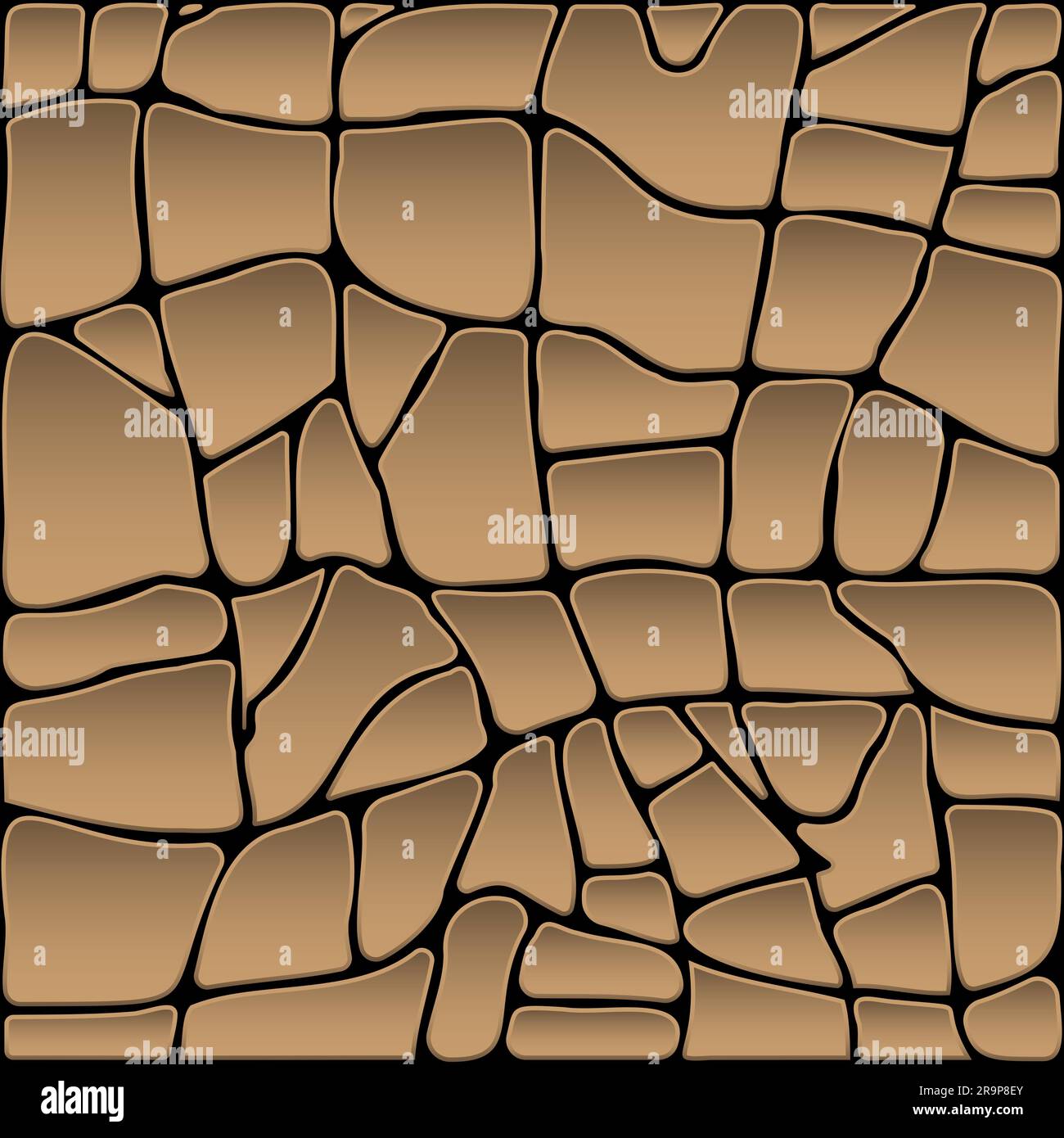 Abstract stone texture. Small pebbles in multicolored colors in cartoon ...