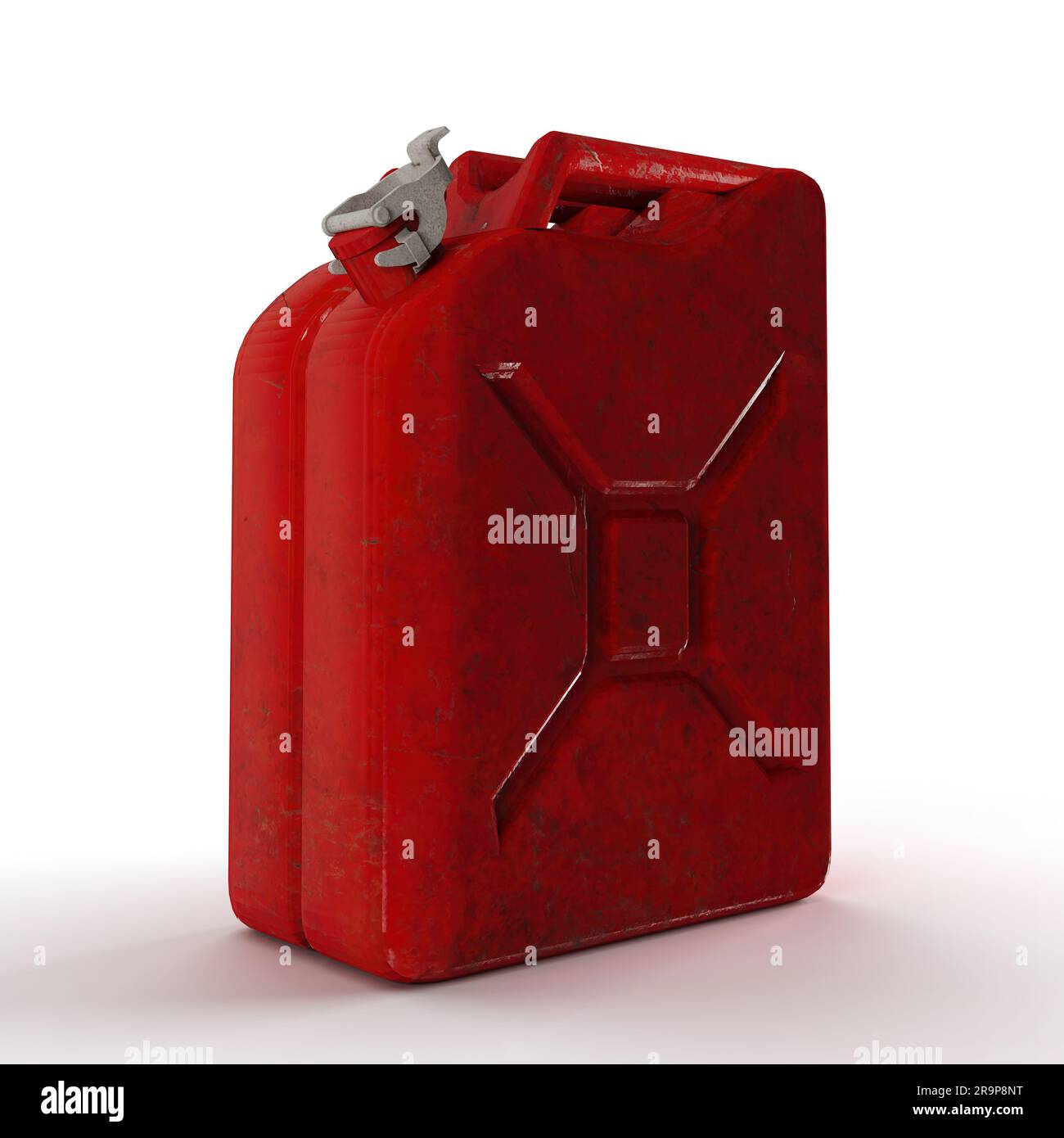 A 3d rendering of a red gas canister on white background Stock Photo ...