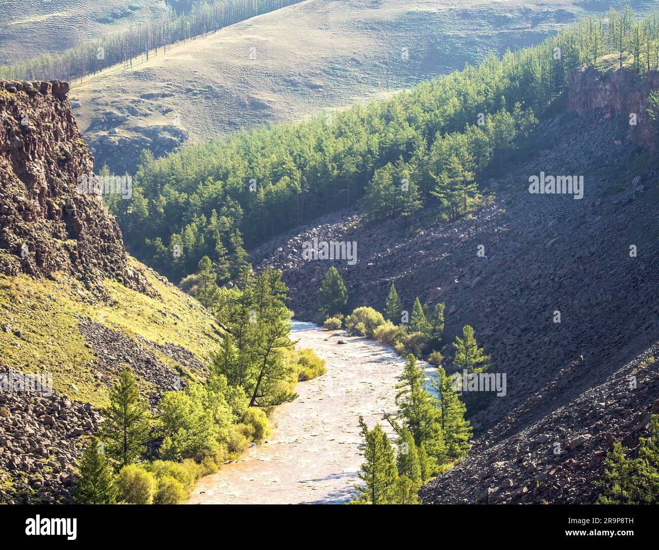 Chuluut River canyon Stock Photo - Alamy