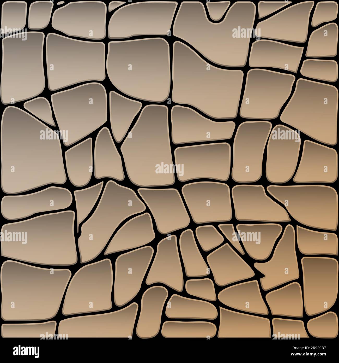 Abstract stone texture. Small pebbles in multicolored colors in cartoon ...