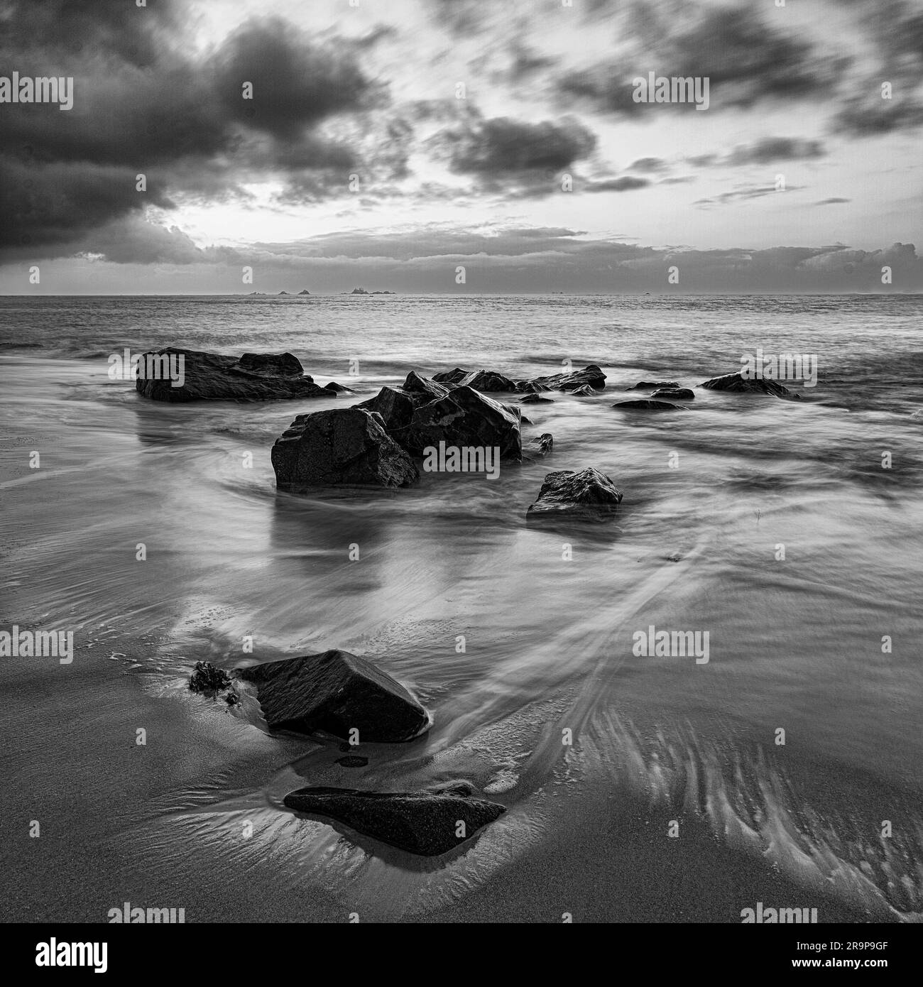 Beachscape Black and White Stock Photos & Images - Alamy