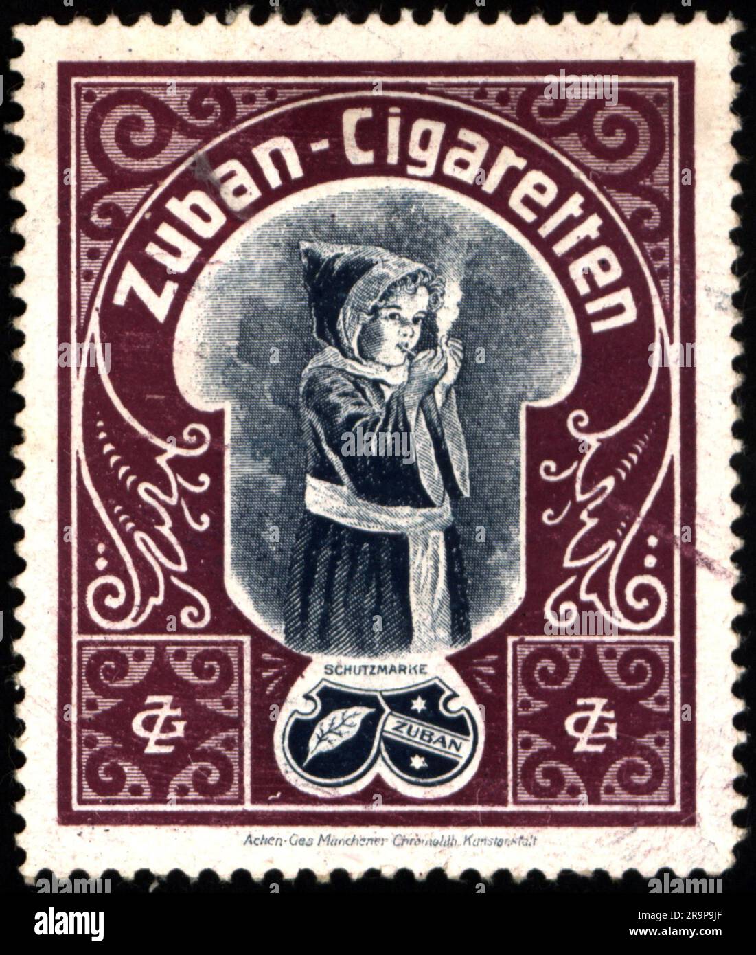 advertising, tobacco, Zuban cigarettes, cigarette factory Georg Zuban ...