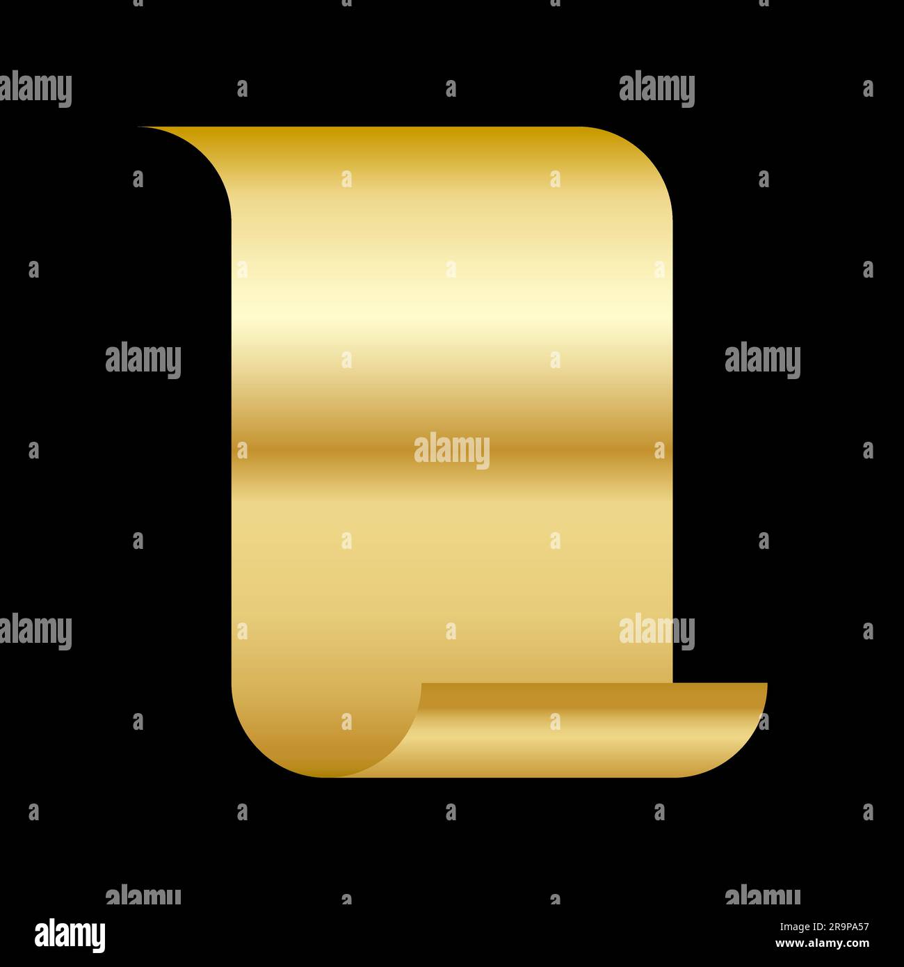 Realistic Papyrus Scroll Mockup Parchment Paper With Old Texture Vector Banner Isolated On