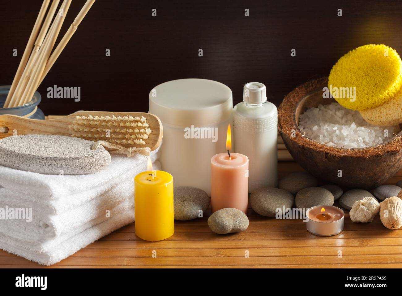 Spa products, spa concept Stock Photo - Alamy