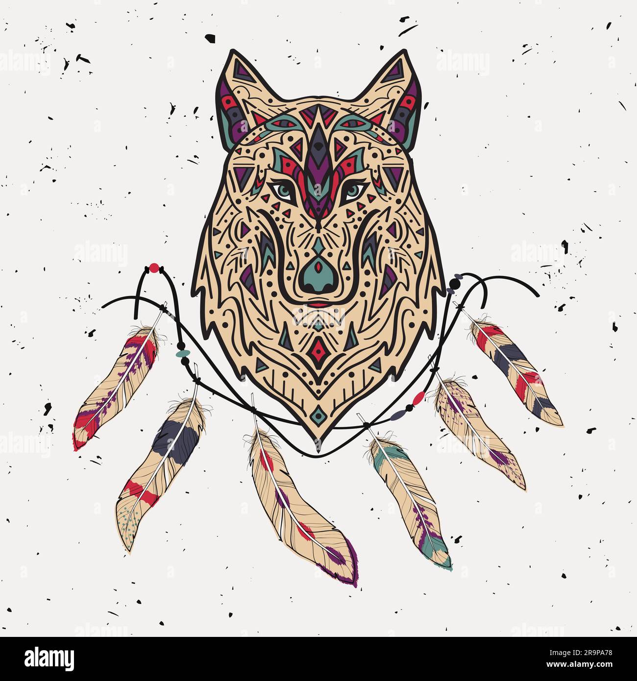 Indian Wolf Tattoo