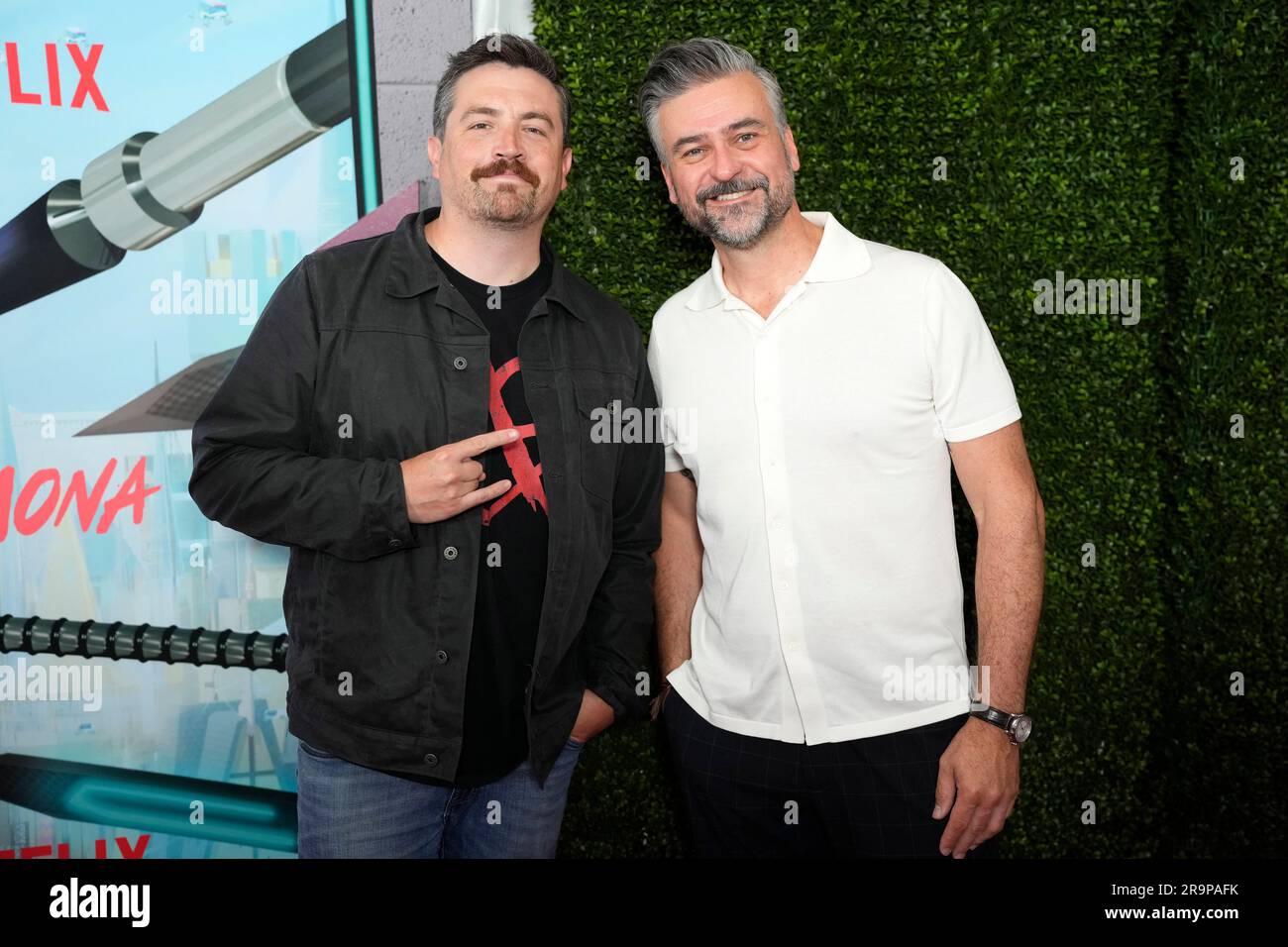 Nick Bruno, left, and Troy Quane attend a screening of Netflix's ...