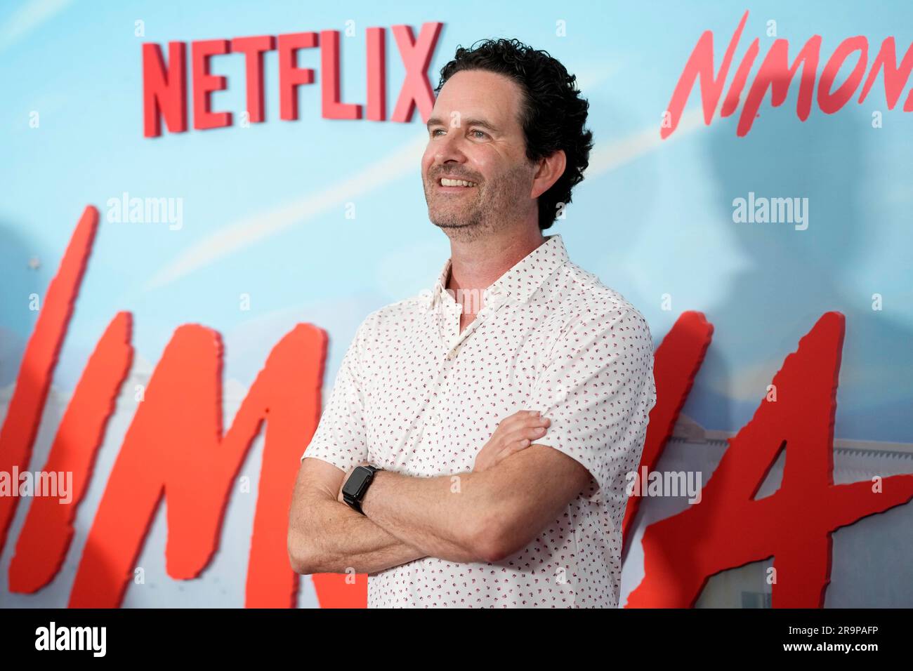 Robert Baird attends a screening of Netflix's "Nimona" at AMC Lincoln ...