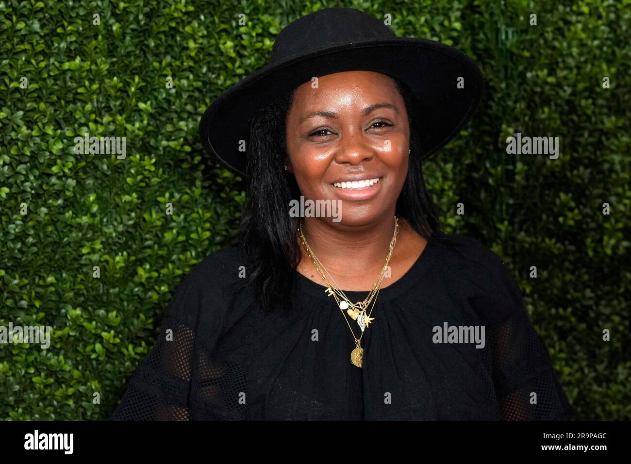 Natasha D'Anna attends a screening of Netflix's "Nimona" at AMC Lincoln ...