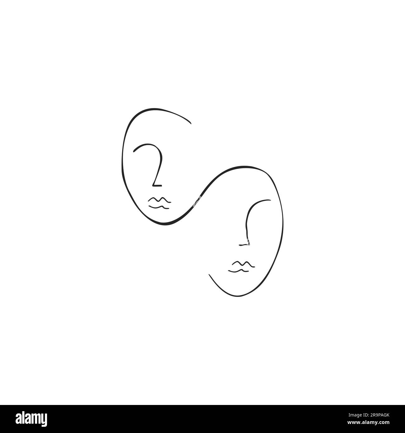 Gemini zodiac horoscope symbol vector illustration Stock Vector Image ...