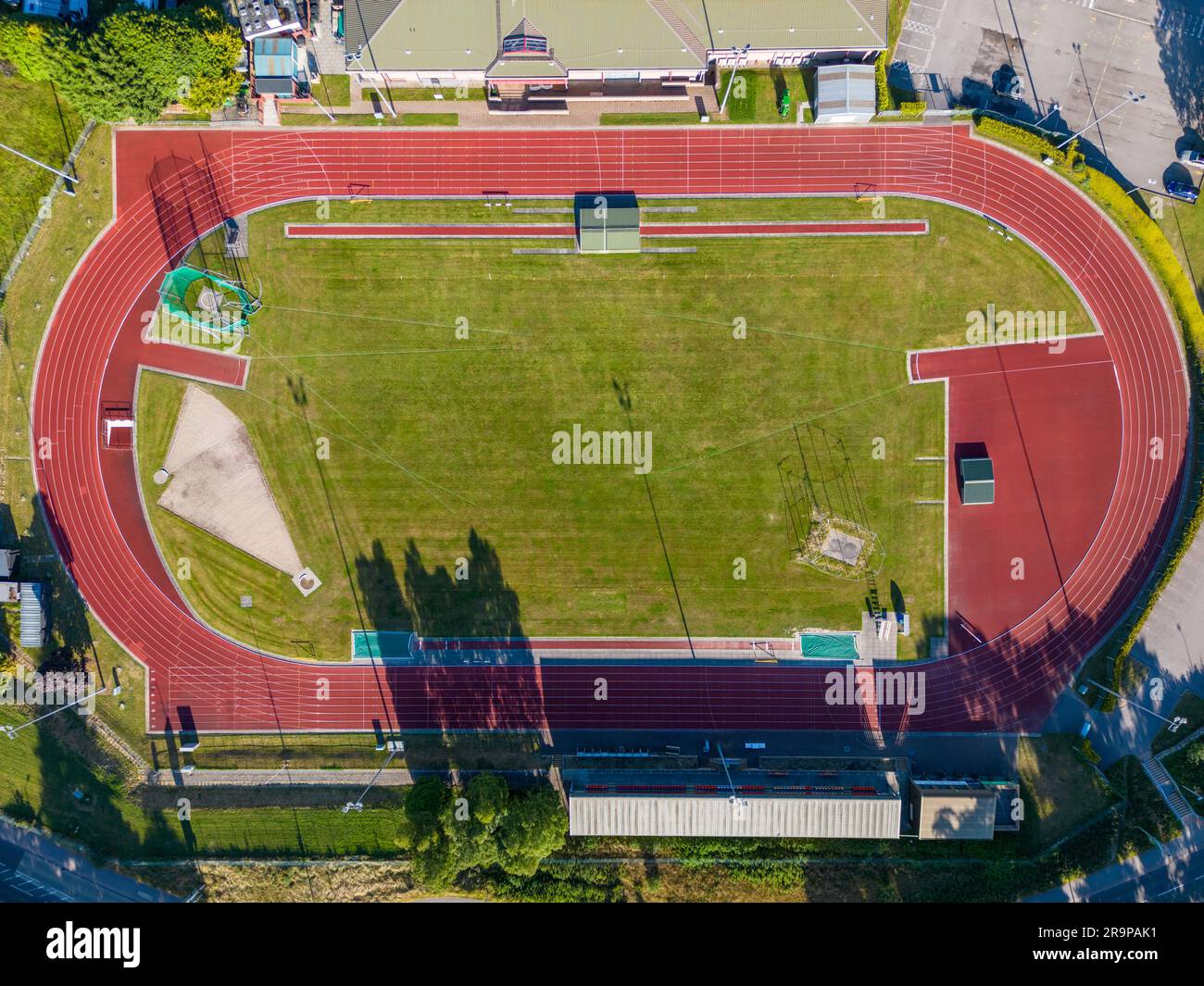 Athletics track aerial hi-res stock photography and images - Alamy