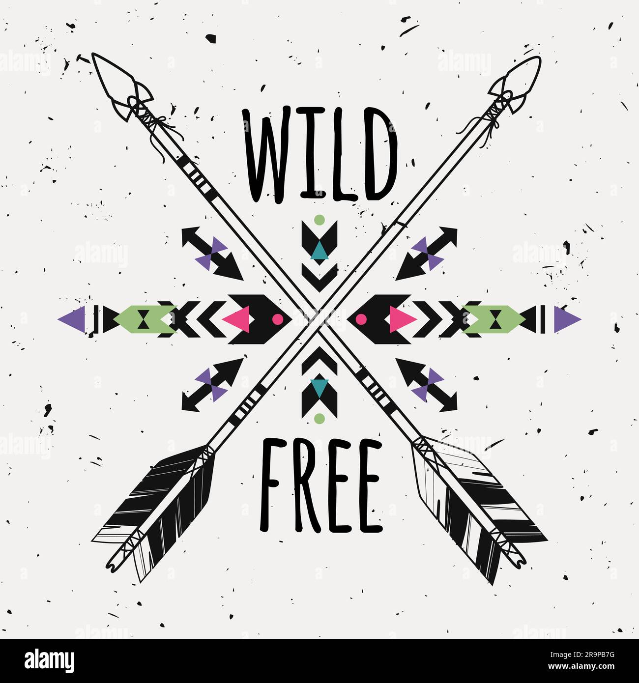 Native American Arrows Crossed