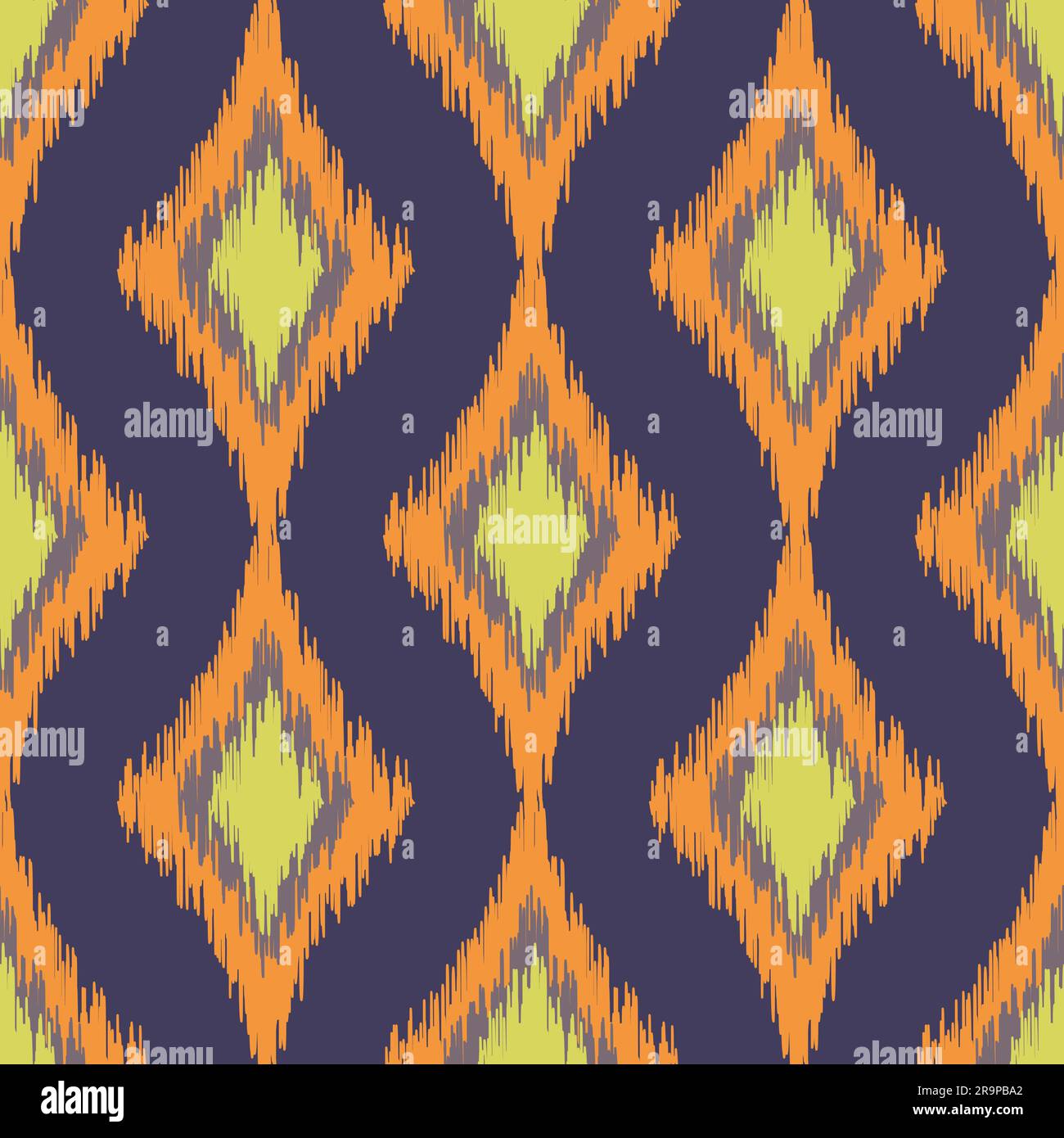 Vector colorful seamless ikat ethnic pattern Stock Vector Image & Art ...