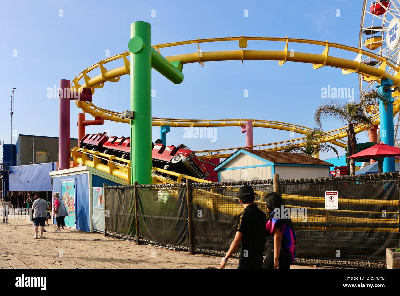 Santa Monica West Coaster roller coaster opened 25 May 1996 Pacific ...