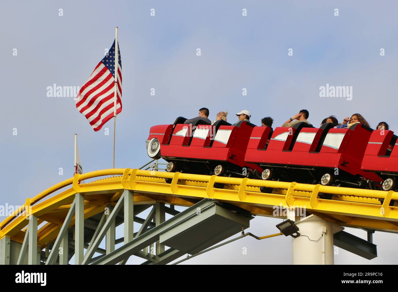 Santa Monica West Coaster roller coaster opened 25 May 1996 Pacific ...