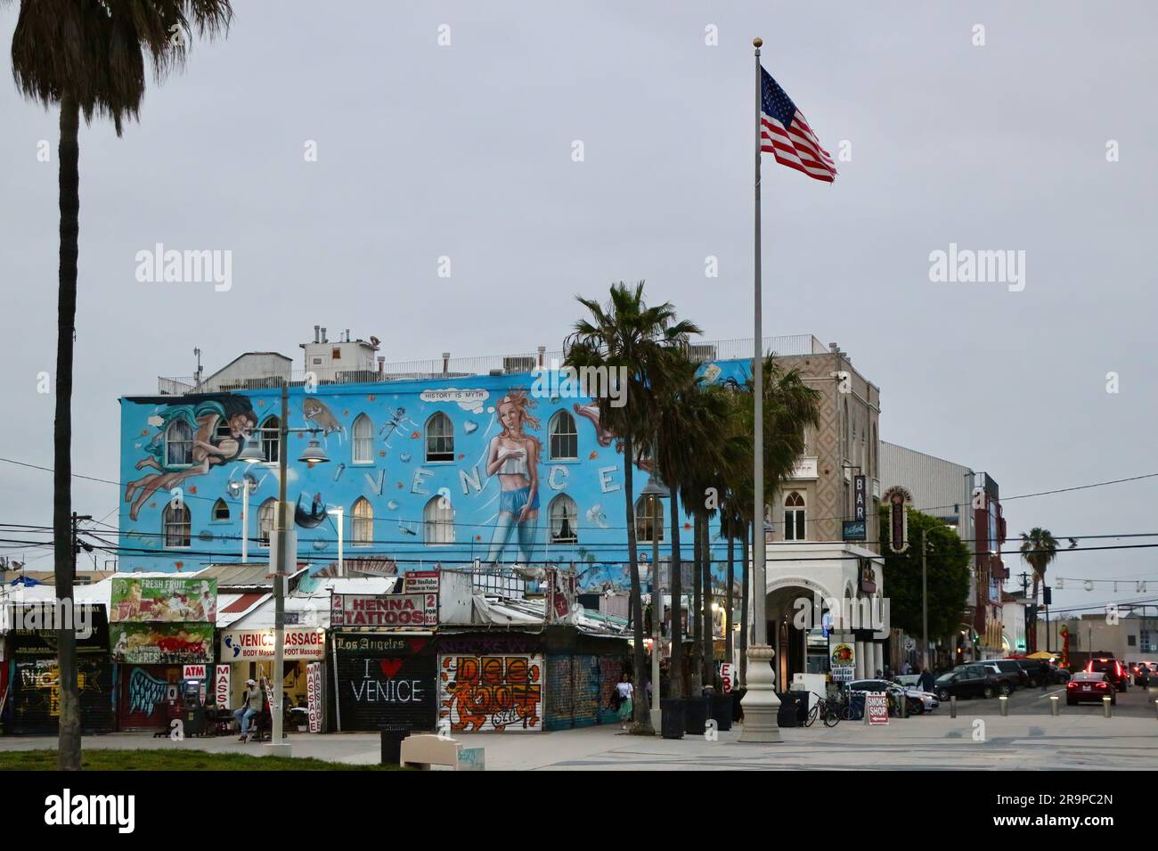 Venice Kinesis street art mural by Rip Cronk Venice Beach Los Angeles ...