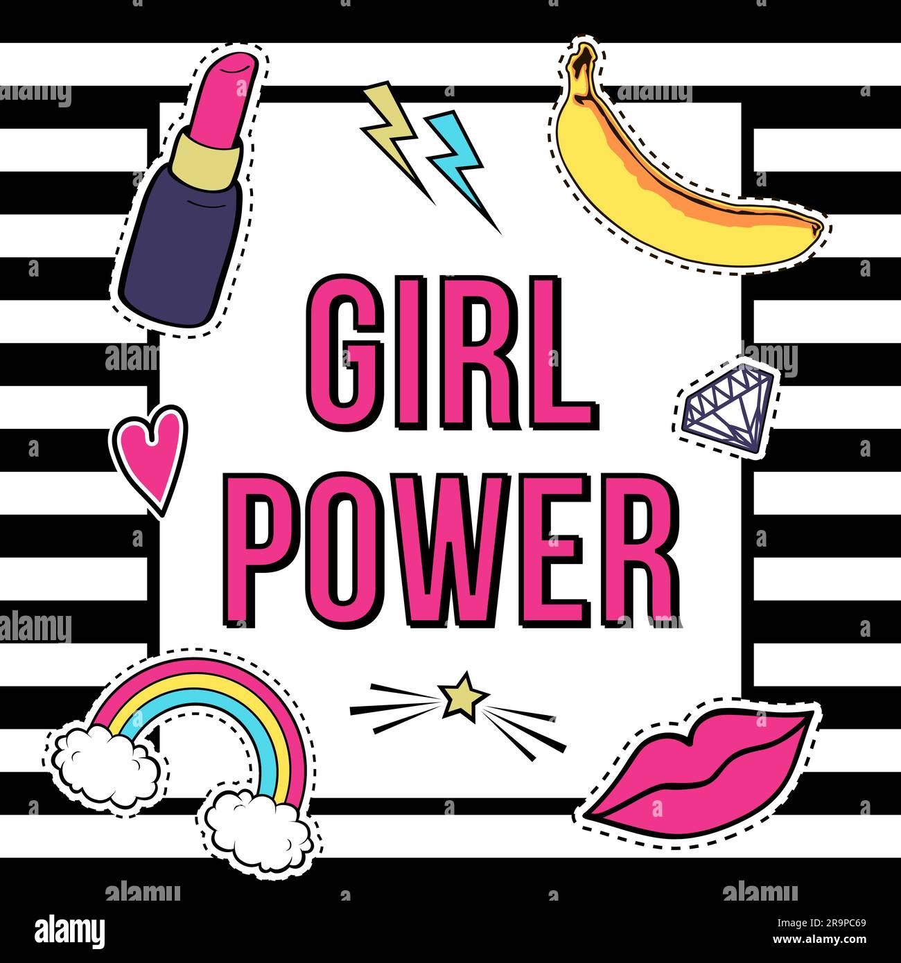 Lip embroidery hi-res stock photography and images - Alamy