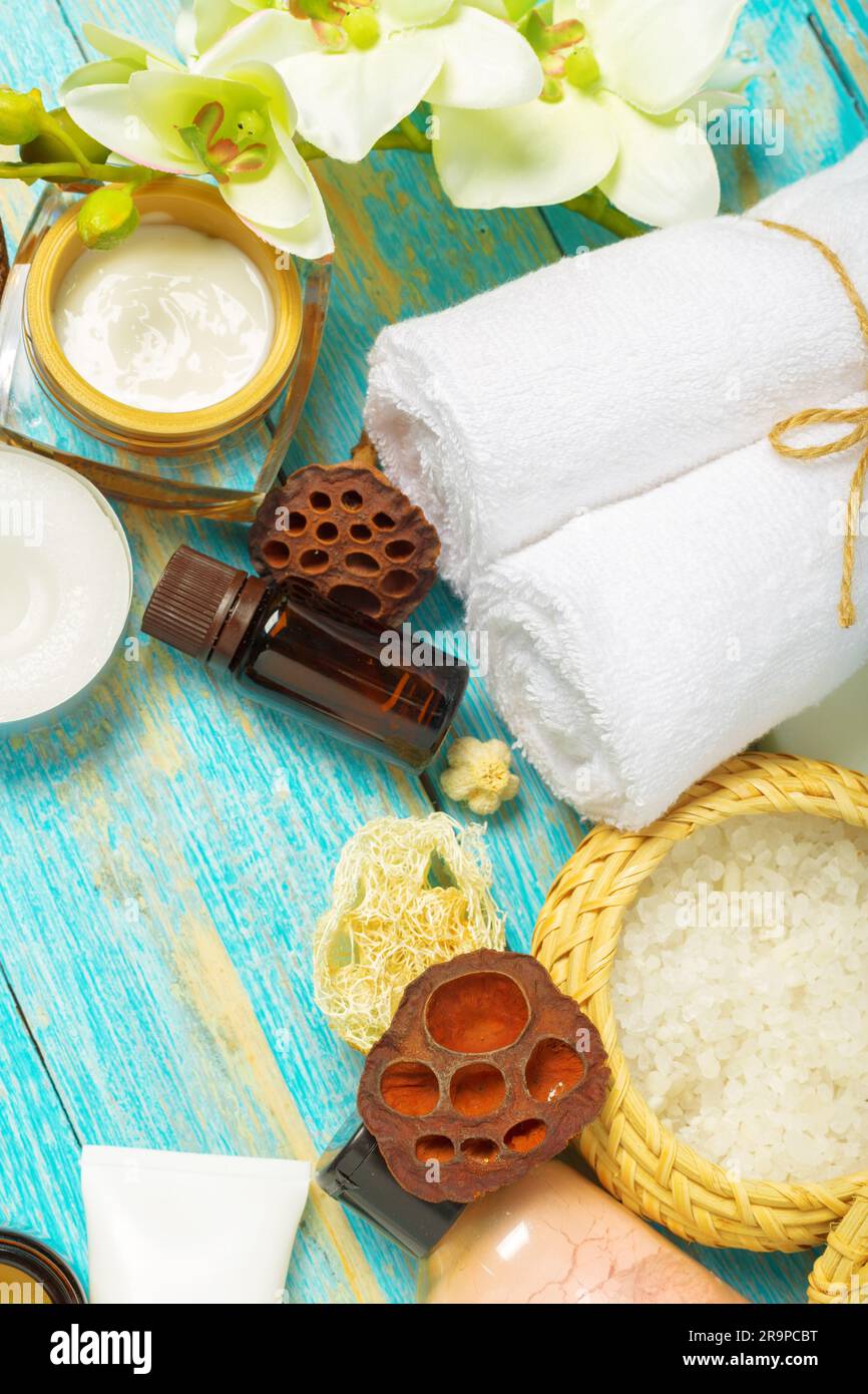 Spa background with a blank space Stock Photo - Alamy