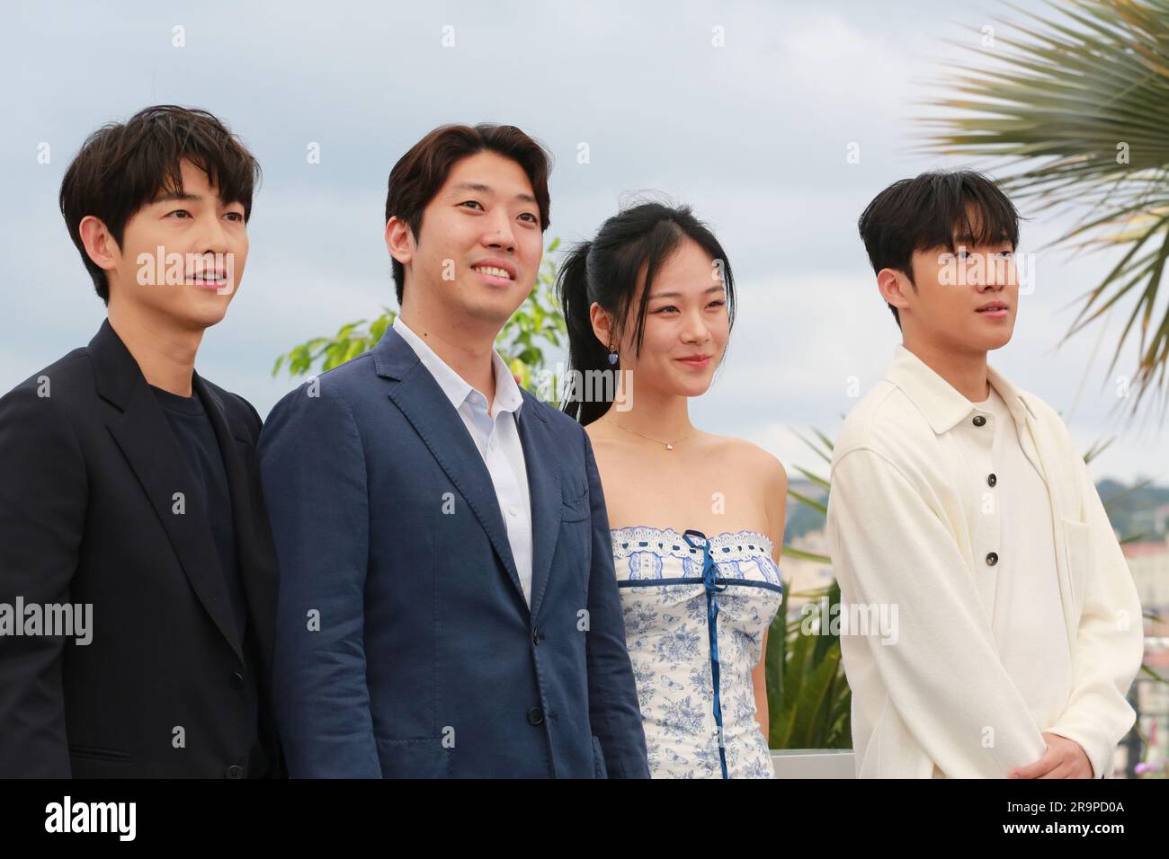 Cannes, France, 25th May, 2023. Song Joong-ki, Kim Chang-hoon, Kim Seo ...