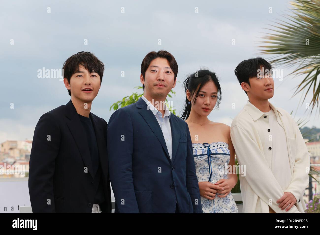 Cannes, France, 25th May, 2023. Song Joong-ki, Kim Chang-hoon, Kim Seo ...