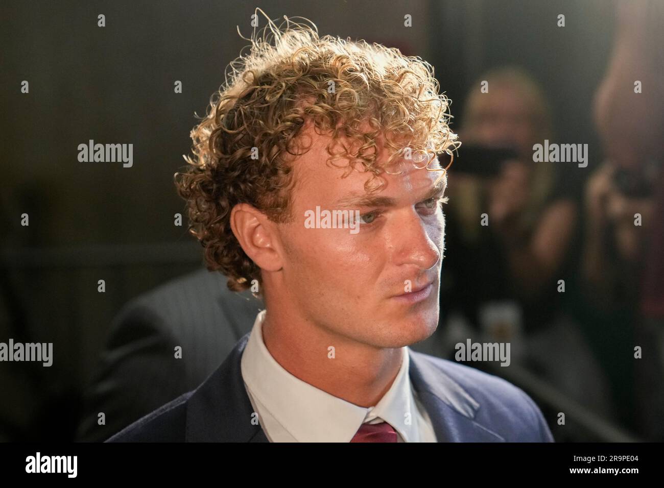 Daniel Penny arrives for his arraignment at Manhattan Criminal Court ...