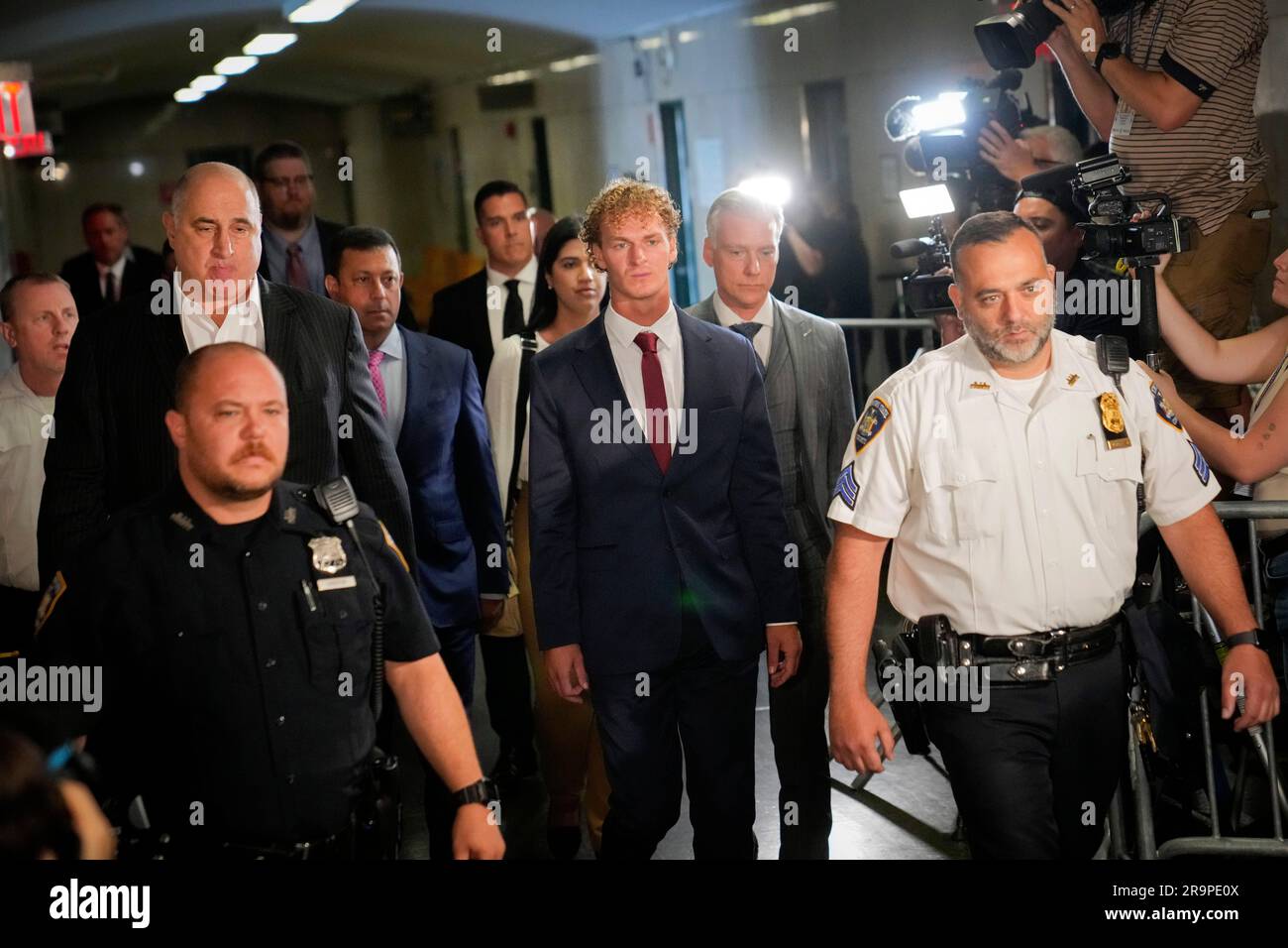 Daniel Penny arrives for his arraignment at Manhattan Criminal Court ...
