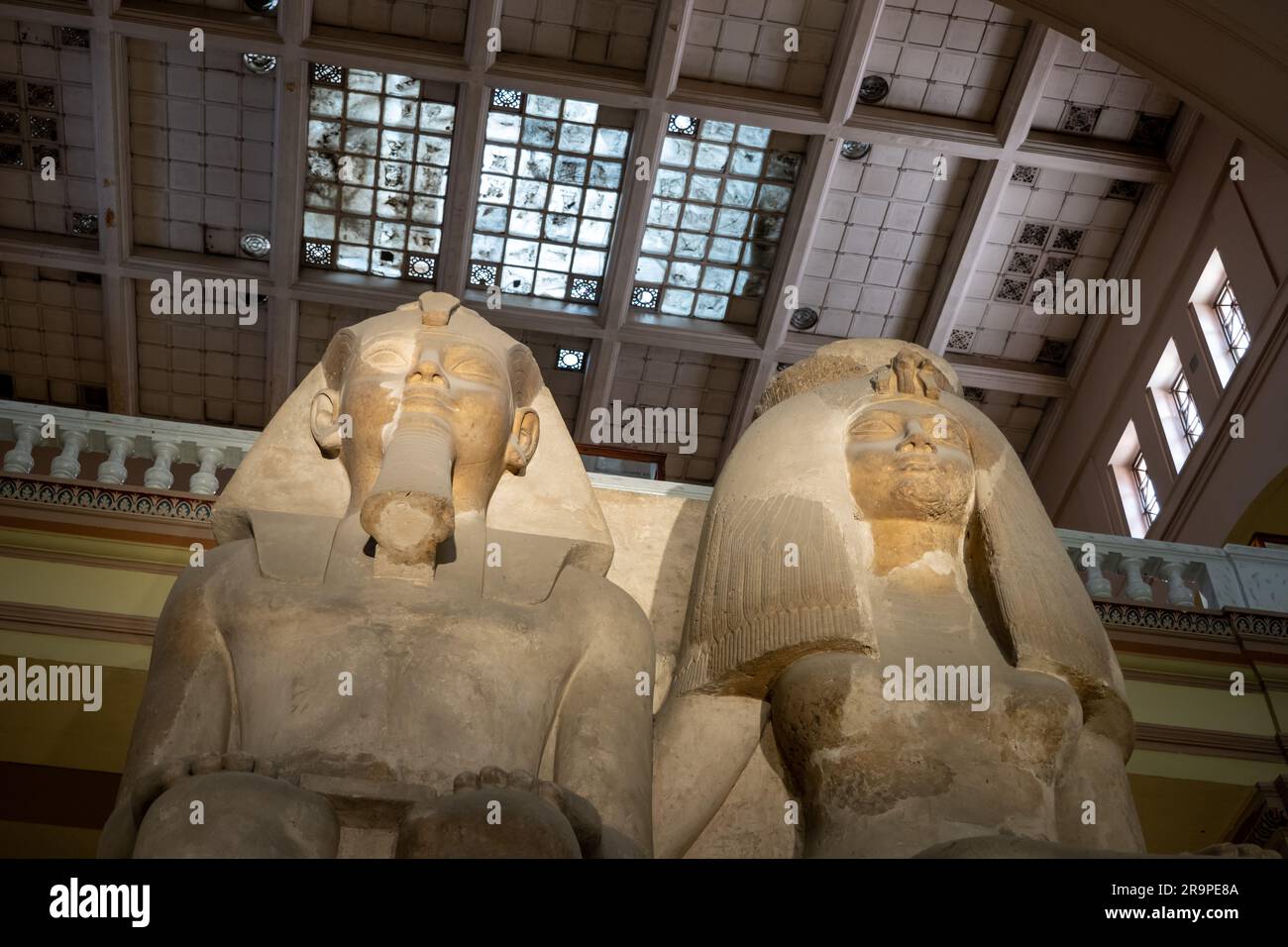 Head Statue of Ramses II and his wife in Egypt Stock Photo - Alamy
