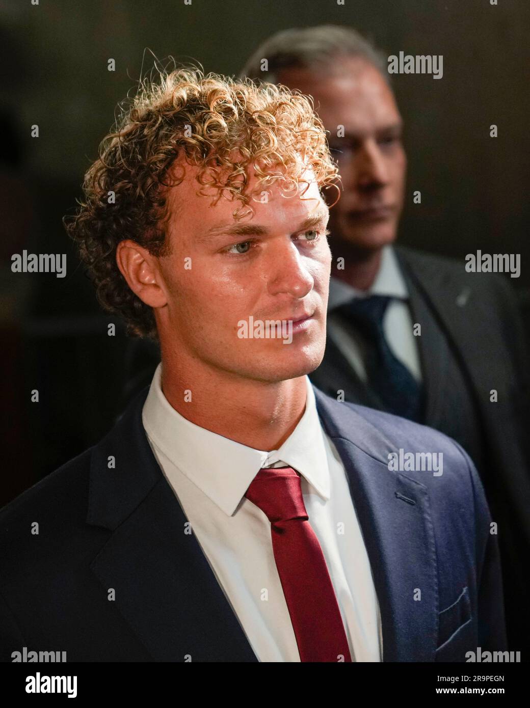 Daniel Penny arrives for his arraignment at Manhattan Criminal Court ...