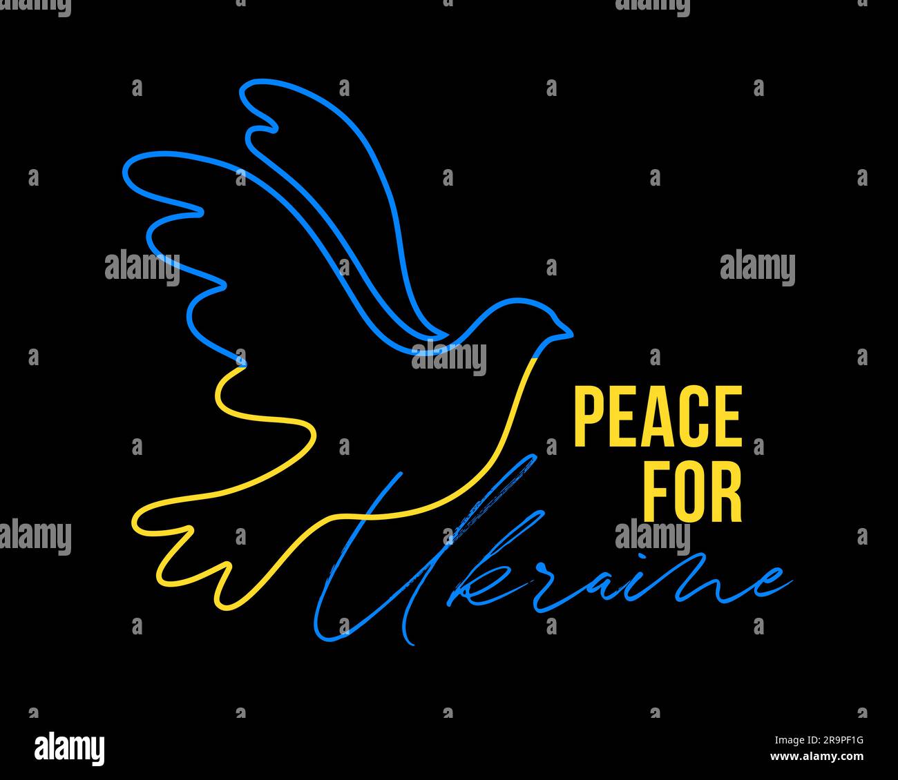 National flag ukraine flying on Stock Vector Images - Alamy