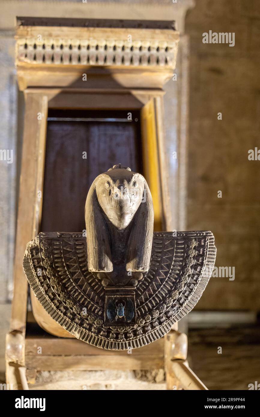 Horus Falcon God Statue in Egypt Stock Photo - Alamy