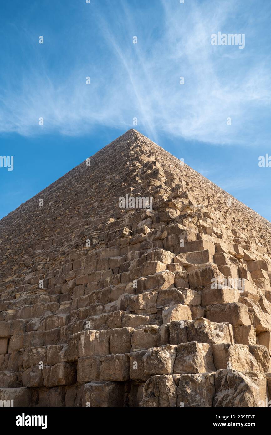 Close up great pyramid giza hi-res stock photography and images - Alamy